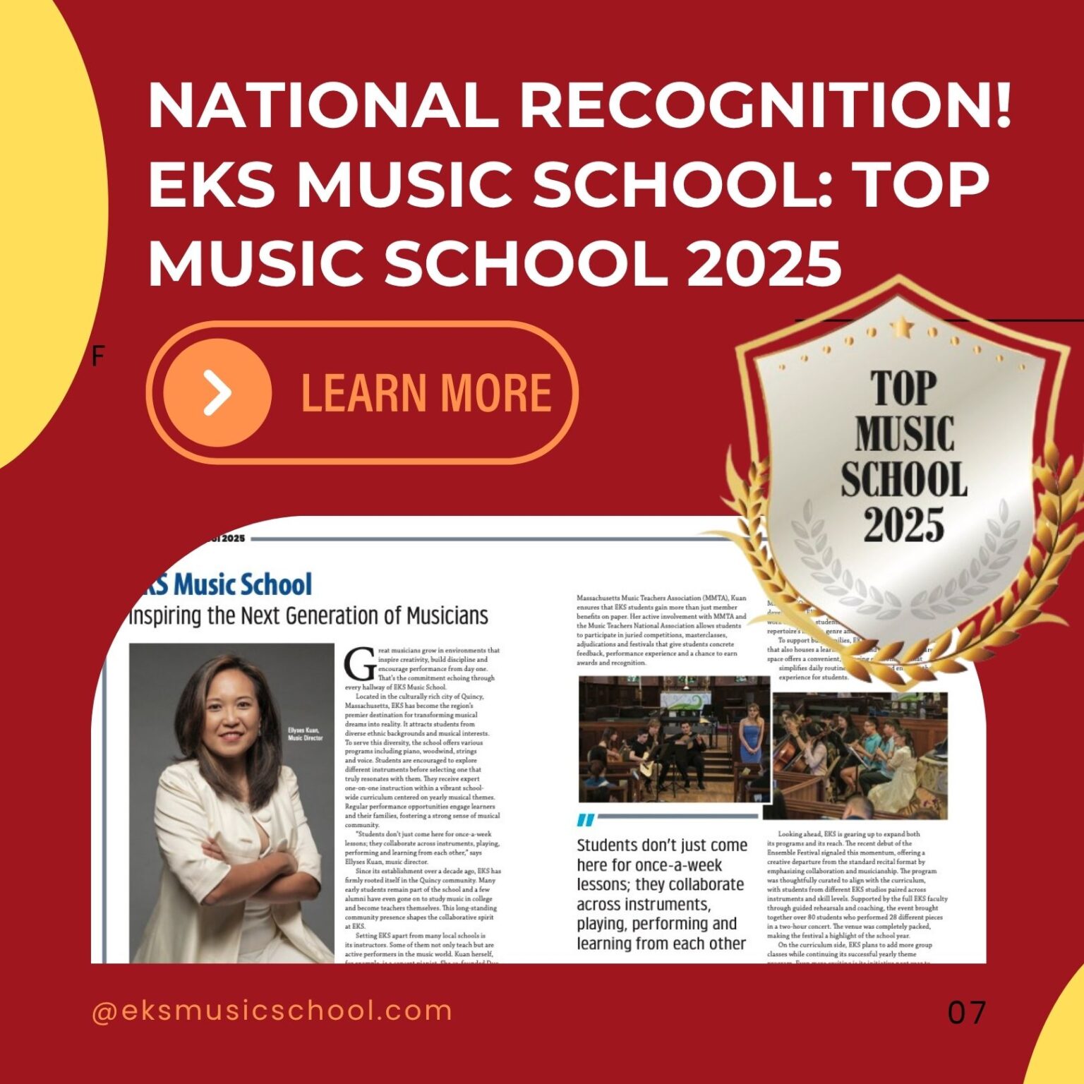 The Premier Music School in Quincy And The South Shore Area | EKS Music ...